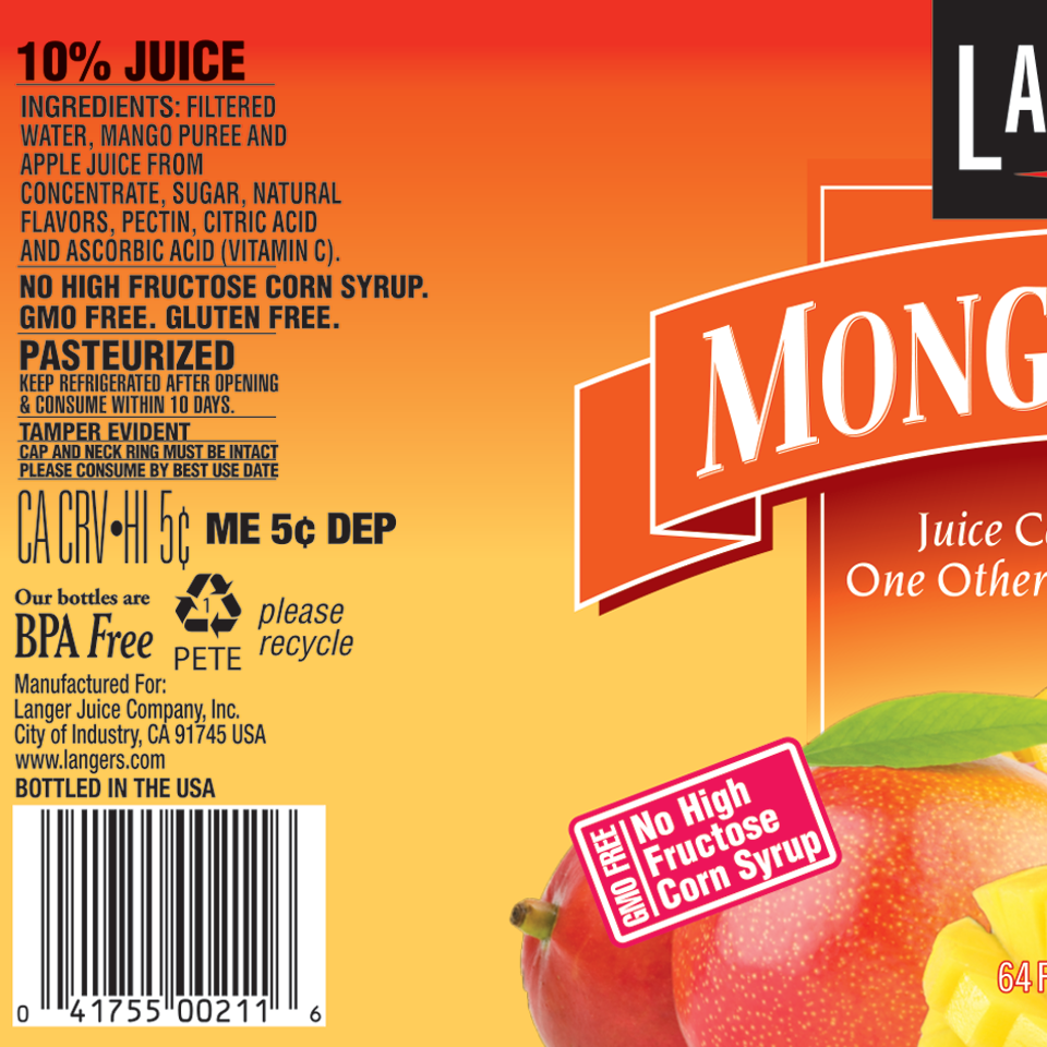 64oz Mongo Mango – Langer Juice Company