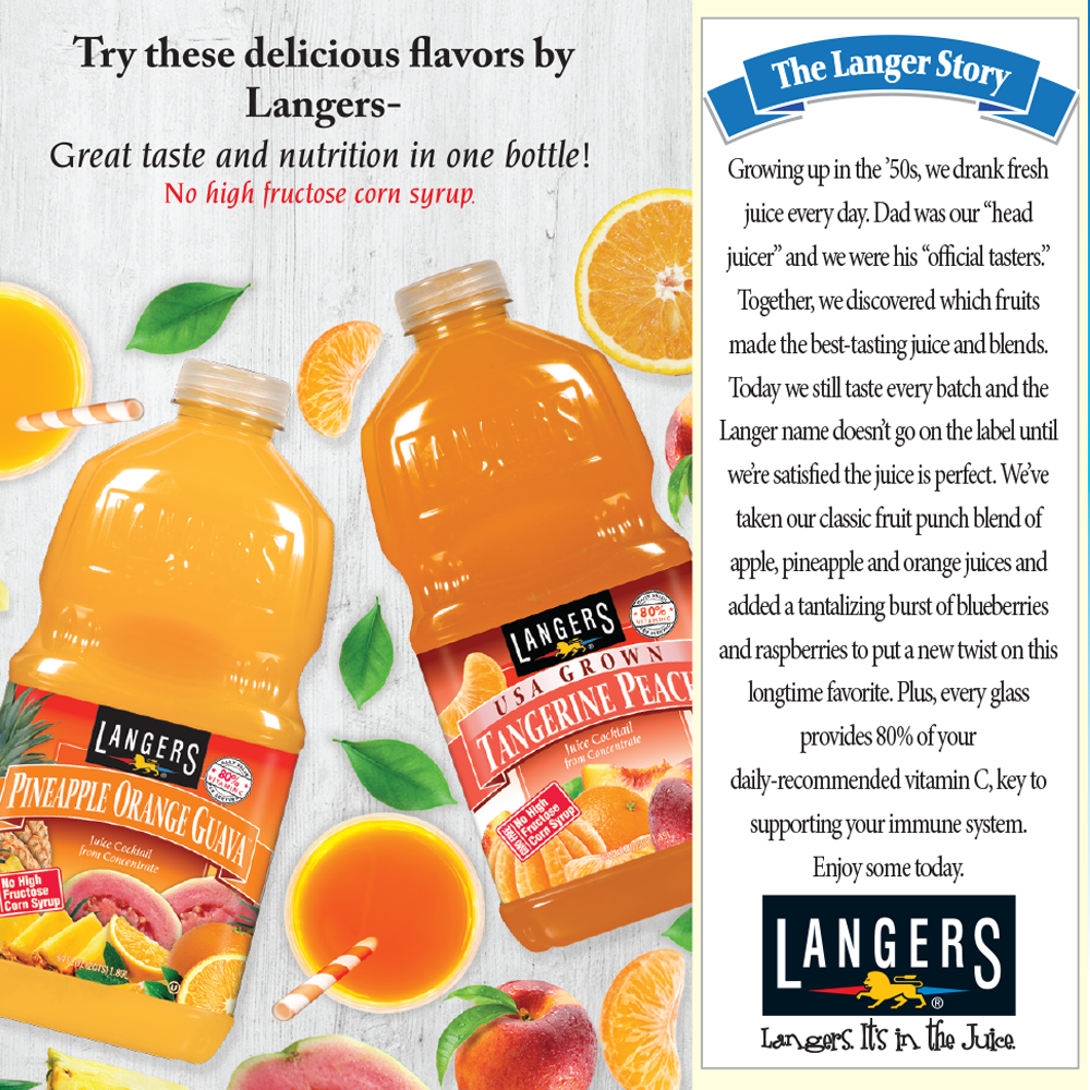 64oz Blue Raspberry Fruit Punch – Langer Juice Company