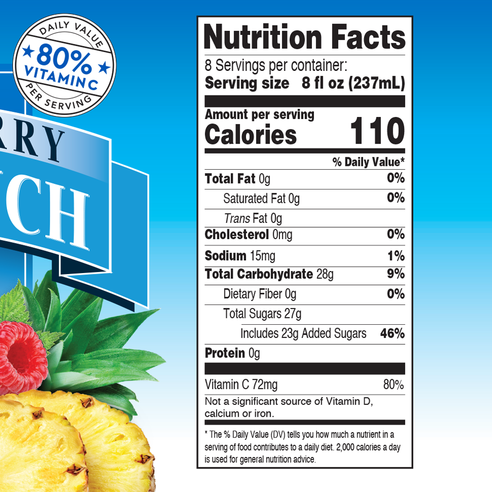64oz Blue Raspberry Fruit Punch – Langer Juice Company