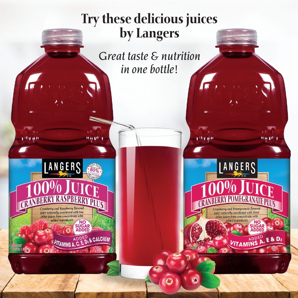 64oz Cranberry Plus – Langer Juice Company