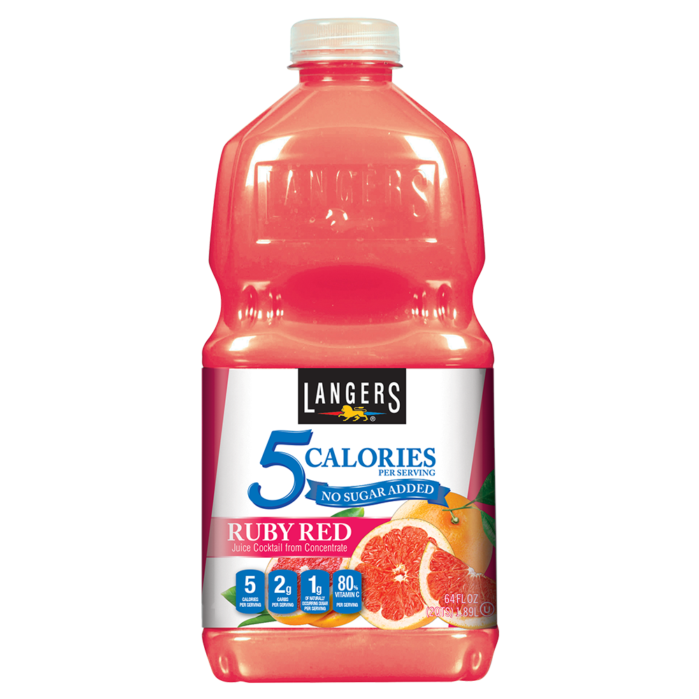 64oz 5 Calories Ruby Red – Langer Juice Company