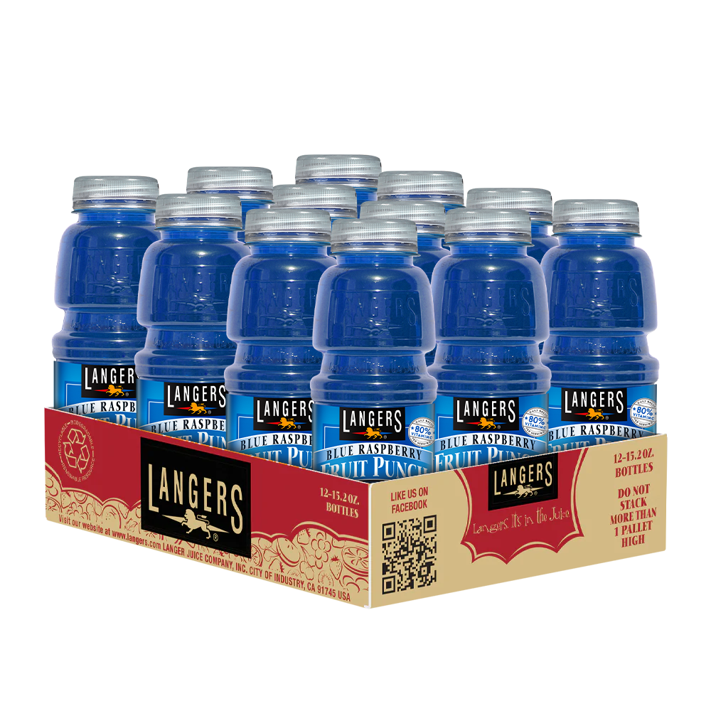 12pk 15.2oz Blue Raspberry Fruit Punch – Langer Juice Company