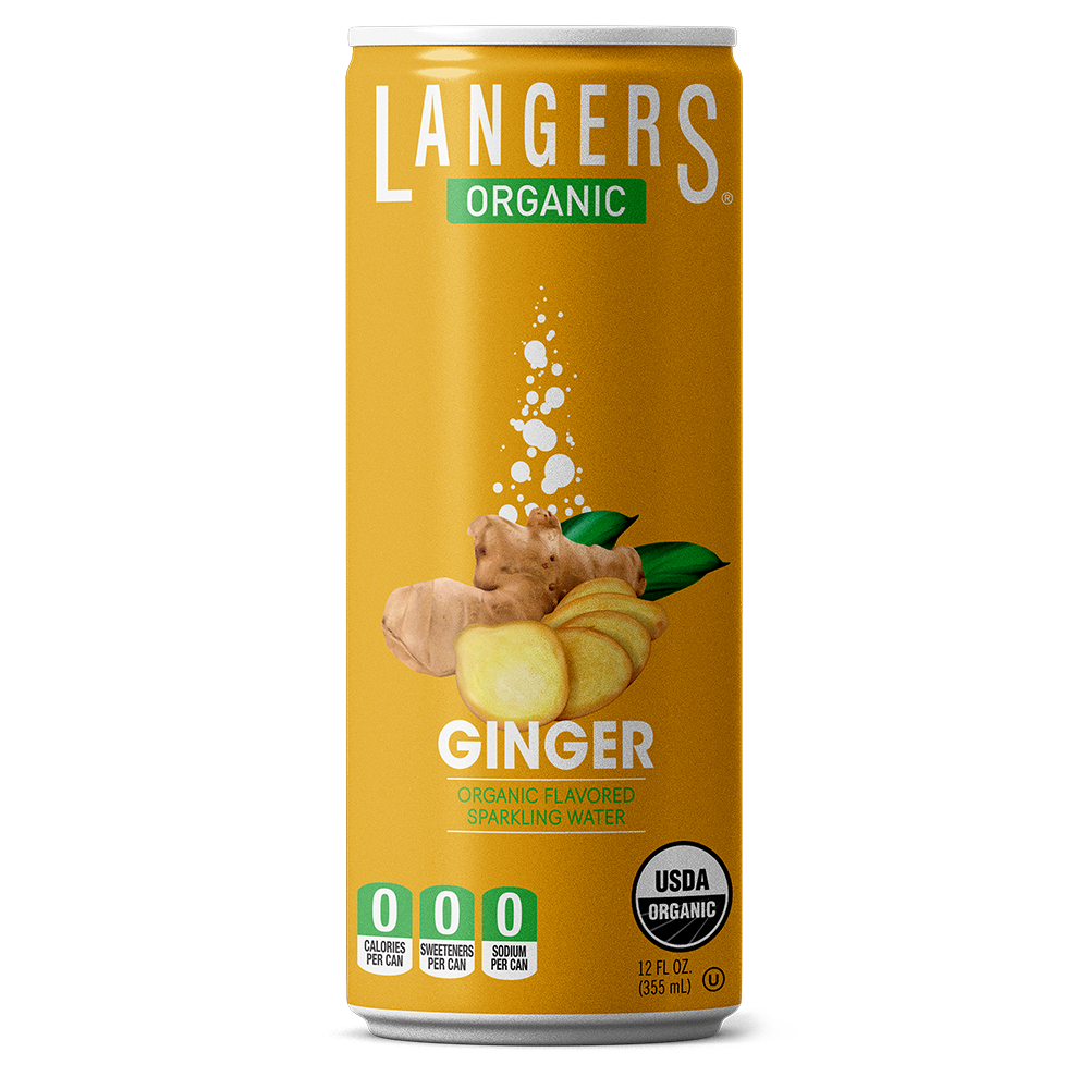 12oz Organic Flavored Sparkling Ginger – Langer Juice Company